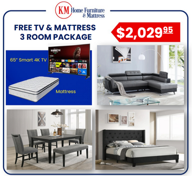 Casper 3 Room Packages with Free TV and Mattress Kassa Mall