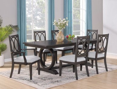 Buchanan Dining Room Set in Gray Crown Mark Kassa Mall