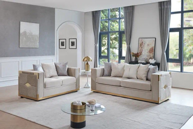 Juliet Living Room Set in Fabric S3040 New Era Kassa Mall