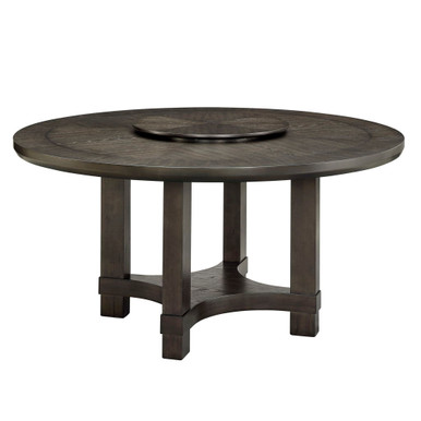 Jeffries - Round Table With Lazy Susan - Espresso - Kassa Mall Home ...