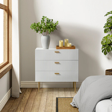 Brian 32" Tall 3 Drawer Bachelor's Chest Kassa Mall