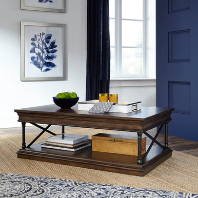 Tribeca - Rectangular Cocktail Table - Cordovian Brown - Kassa Mall ...