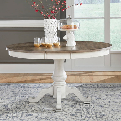 Ocean Isle - Pedestal Table - Antique White - Kassa Mall Home Furniture ...