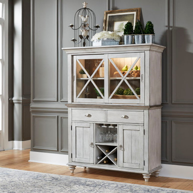 Ocean Isle - Hutch & Buffet - Kassa Mall Home Furniture & Mattress Store