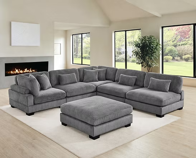 Supreme Modular Sectional in Corduroy S862 Kassa Mall