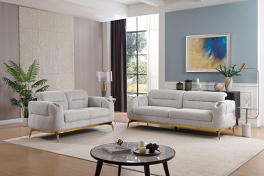 Zoe Living Room Set In Gray Galaxy Home Kassa Mall