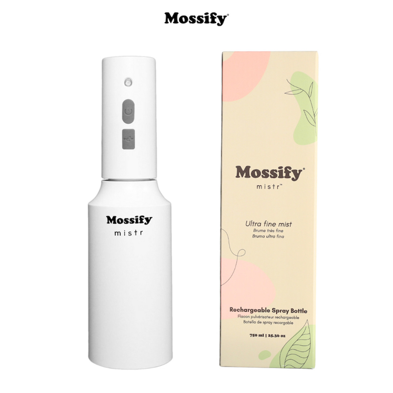 Mossify Mistr Automatic Rechargeable Water Mister | Plant Addicts
