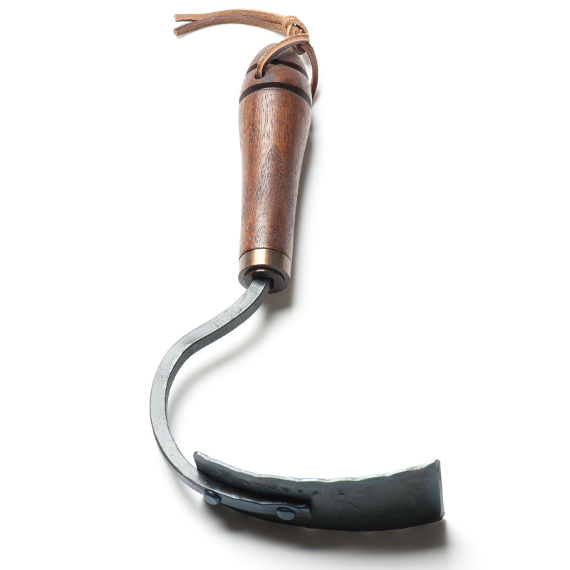 Hand Forged Long Handled Pointed Garden Hoe | Plant Addicts