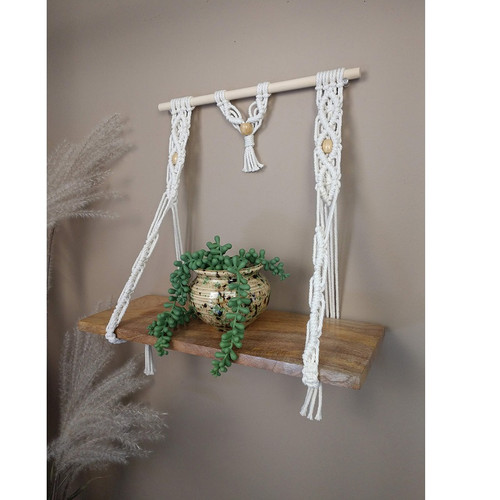 Macrame Plant Shelf | Plant Addicts