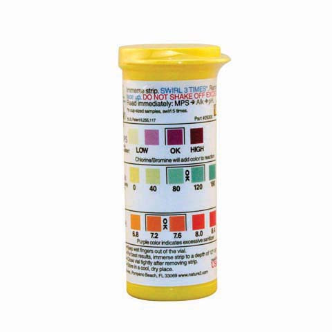 Nature 2 Spa Test Strips 50 count. Tests for MPS, Alk, pH
