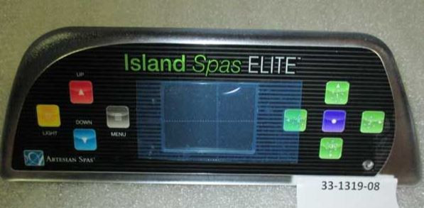 OP33-1319-08 Artesian Elite Island Control Panel TP800 with Overlay