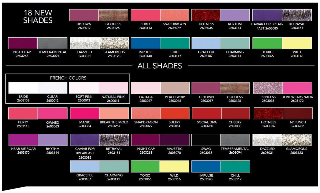 Artistic Nail Design Perfect Dip Colours 23g - Profile Salon Supplies ...