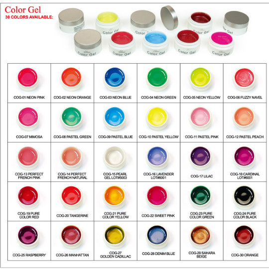 Sina Color Gel Pots 7g (Discontinued Line) - Profile Salon Supplies and ...