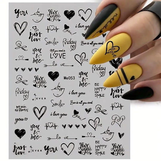Profile Salon Supplies Mixed Nail Art Stickers Designs - Profile Salon ...