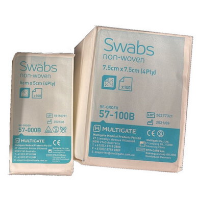 Multigate Non Woven Gauze Swab 7.5cm x7.5cm 100pc - Profile Salon ...