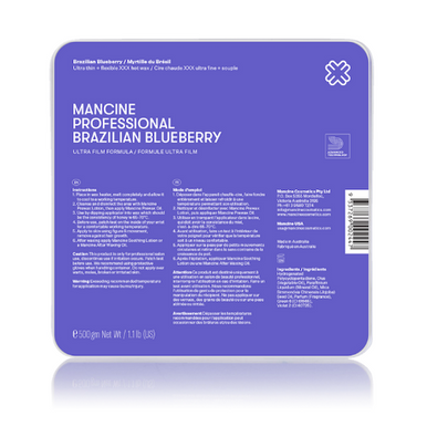 Mancine Professional Cosmetics Brazilian Blueberry Wax With Flextek ...