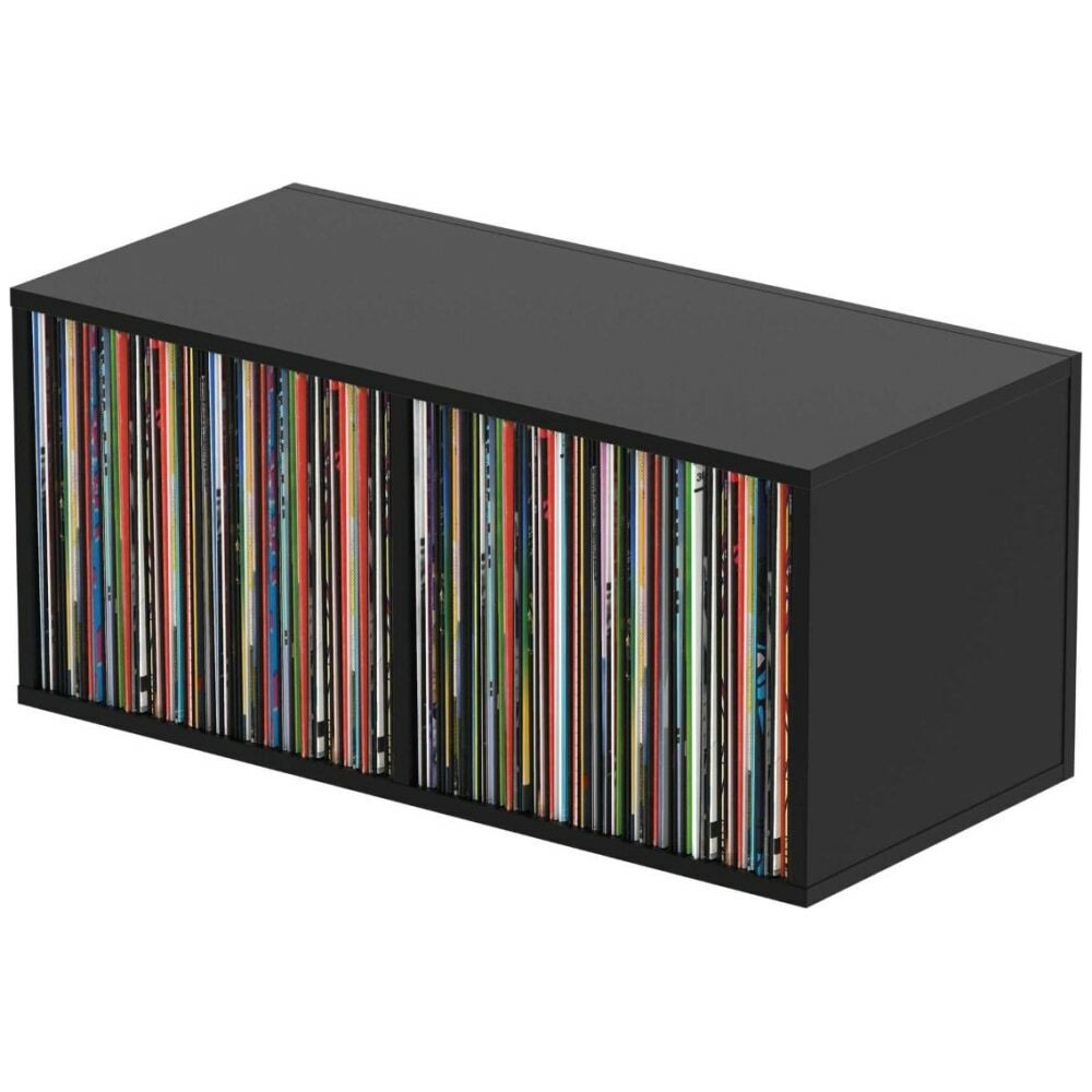 Glorious Record Box 230 Black Stackable Record Storage Box for up to ...