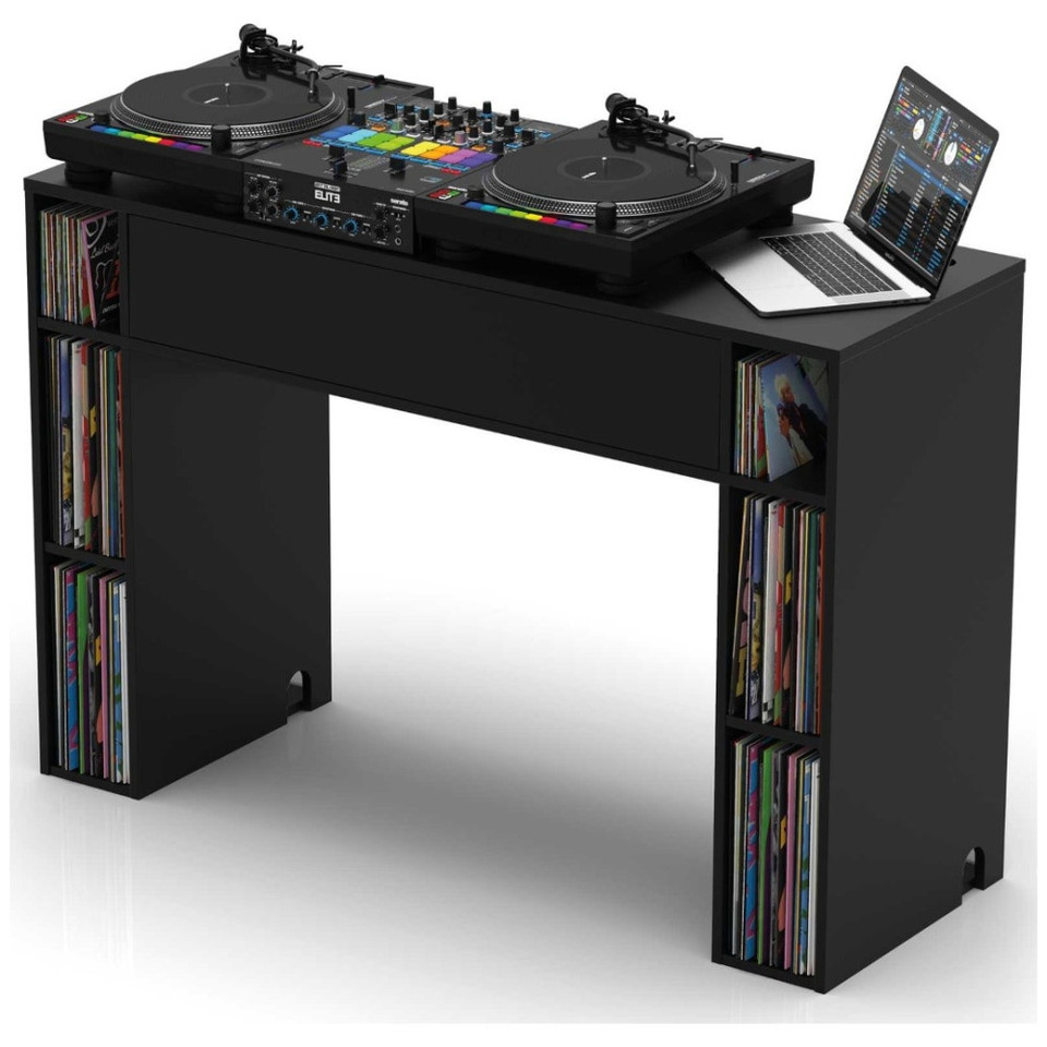 Glorious Vintage Music Station Workstation and DJ Table