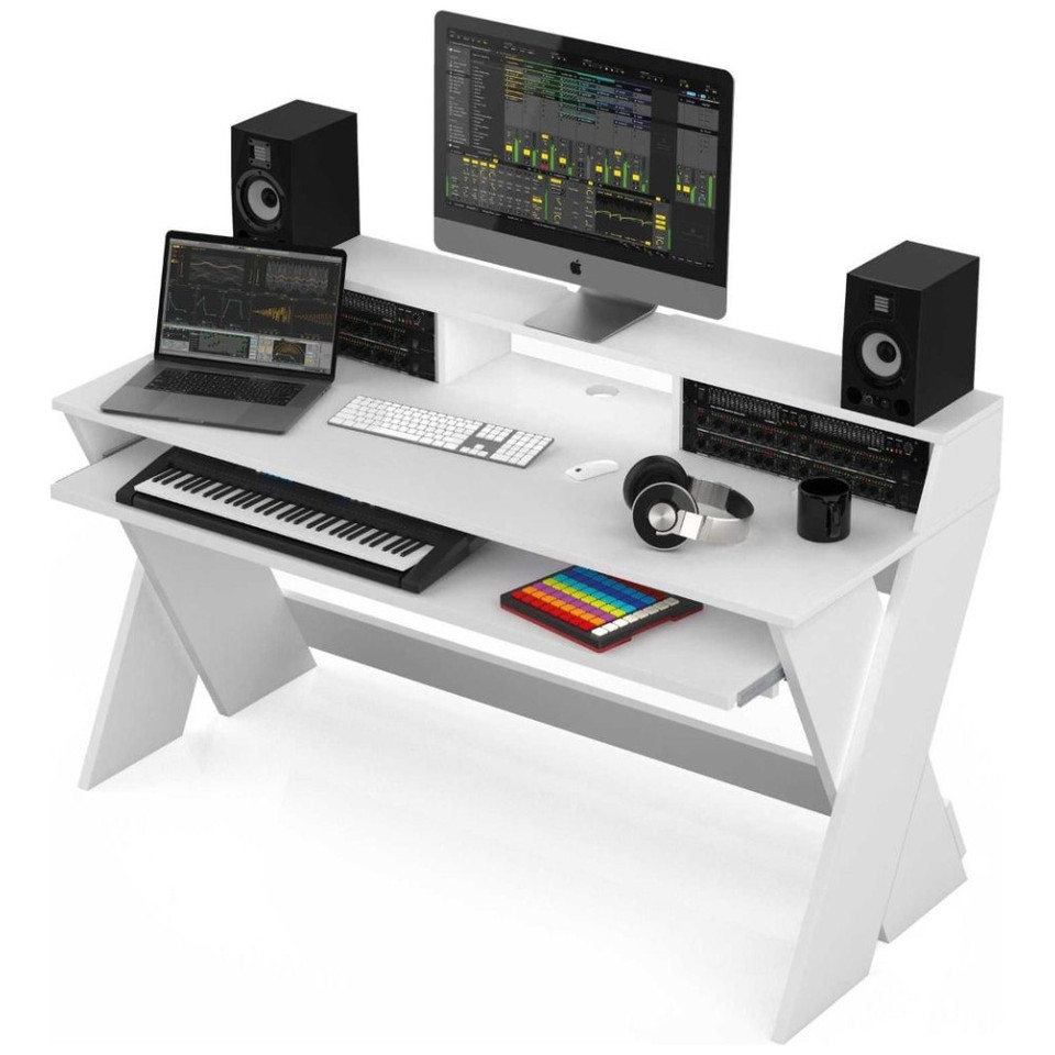 Glorious Sound Desk Pro Black Complete DJ Studio Desk | EMI Audio