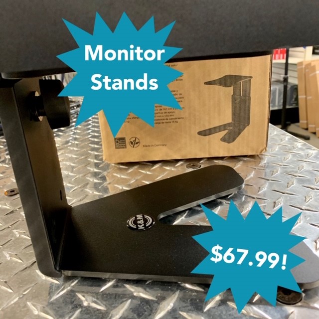K&M Desktop Monitor Speaker Stands! - EMI Audio