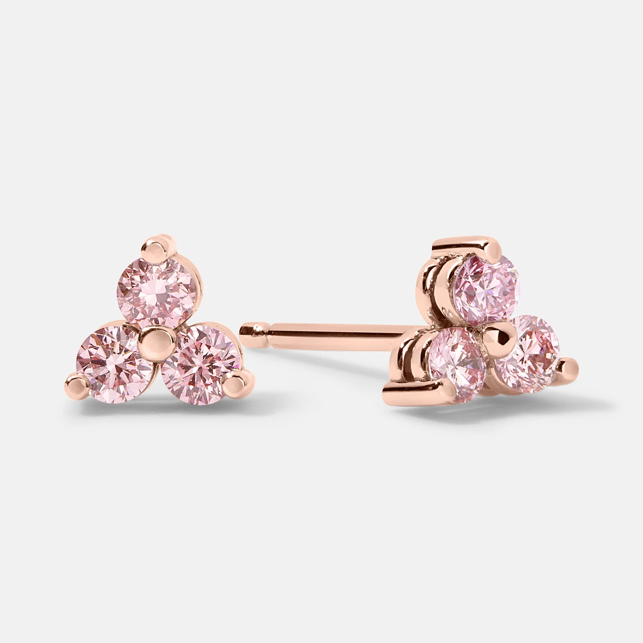 Lab Created Pink Rings, Earrings and Necklaces - Lab Grown Pink Diamonds