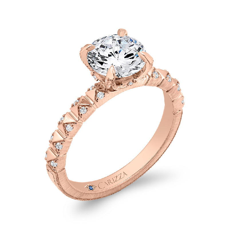 Carizza Rose Gold Diamond Wedding Ring