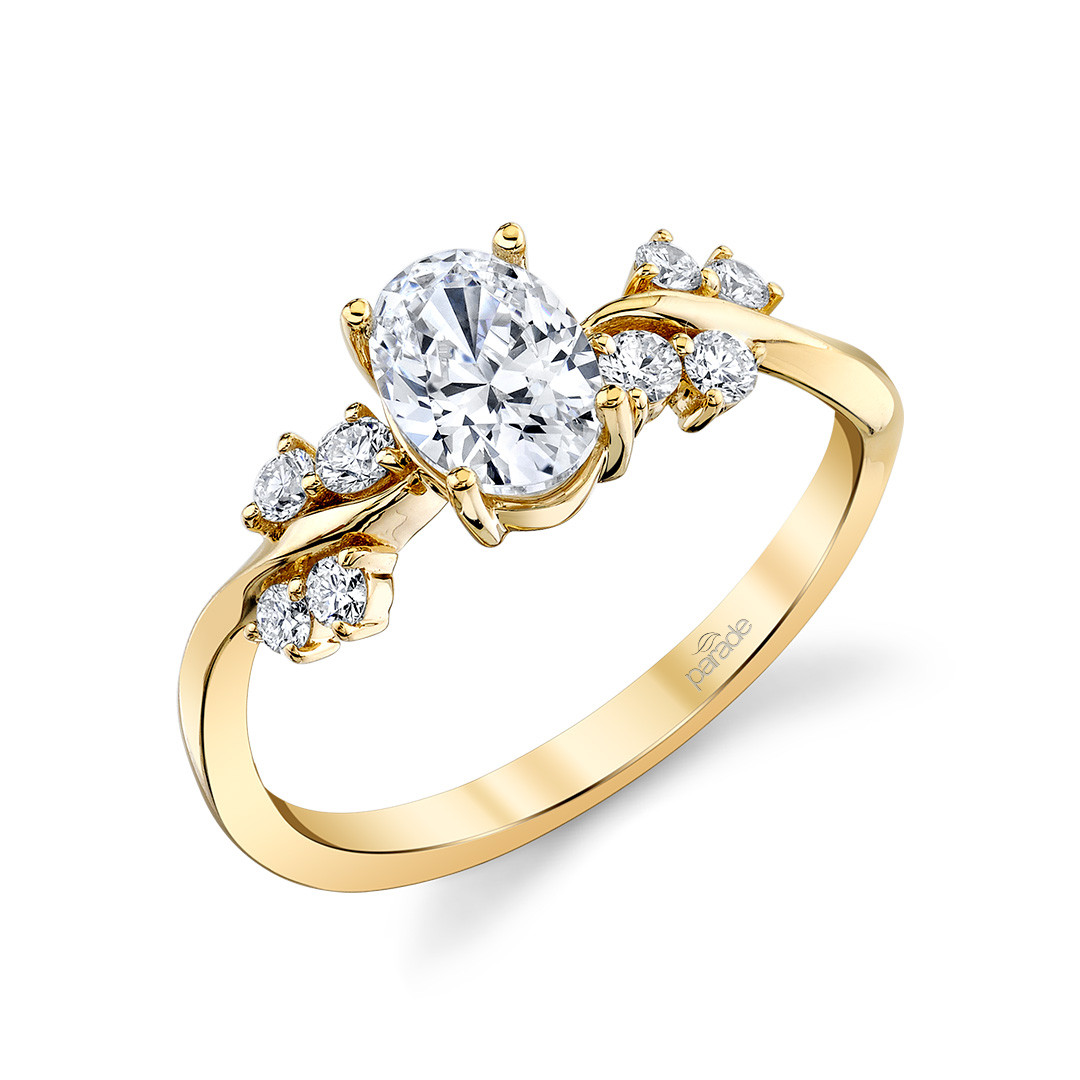 Parade 18k Yellow Gold Free Form Engagement Ring