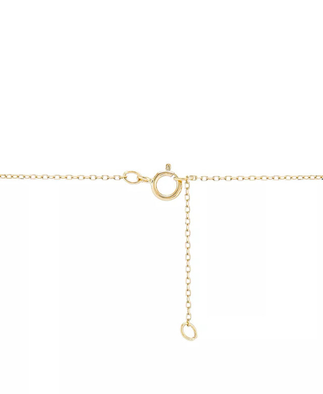 Yellow Gold Diamond Moon Necklace