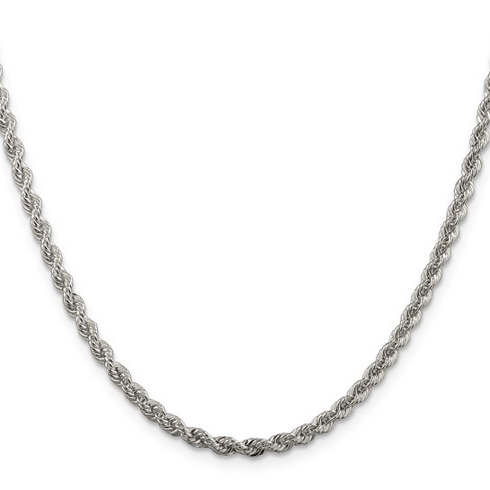 3mm Sterling Silver 22" Rope Chain