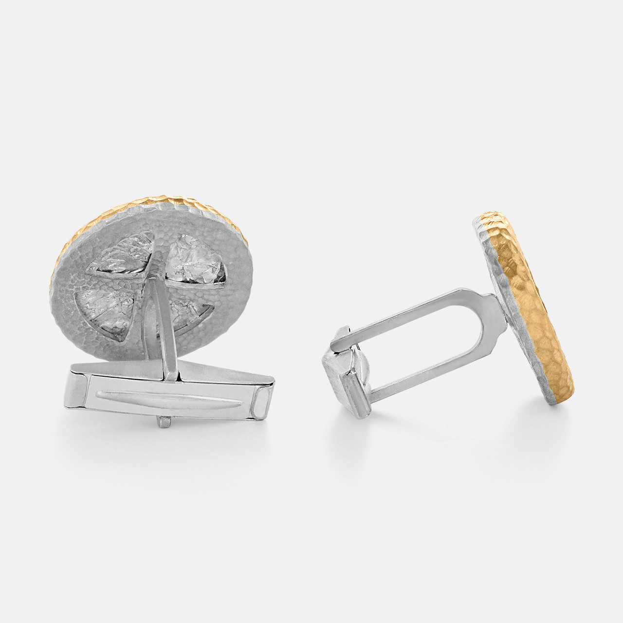 Ancient Roman Coin Cufflinks in 18K Yellow Gold