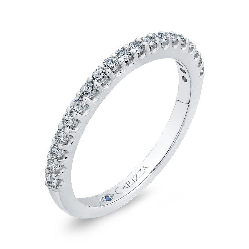 Carizza Hexagon Halo Engagement Ring