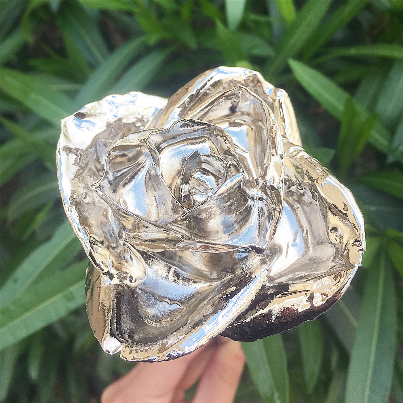 Platinum Dipped Real Rose, a gift she will treasure forever