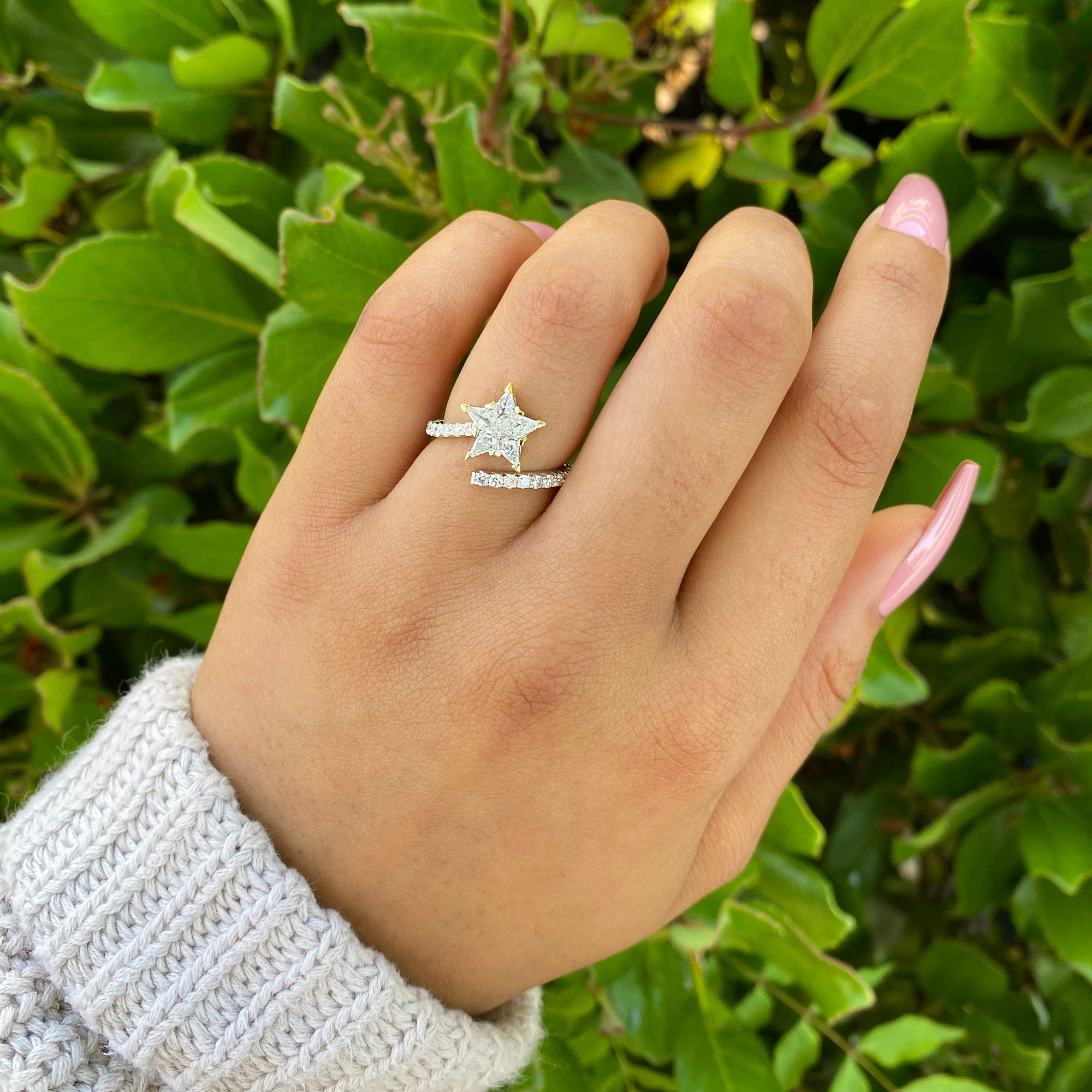 Shooting Star Diamond Ring