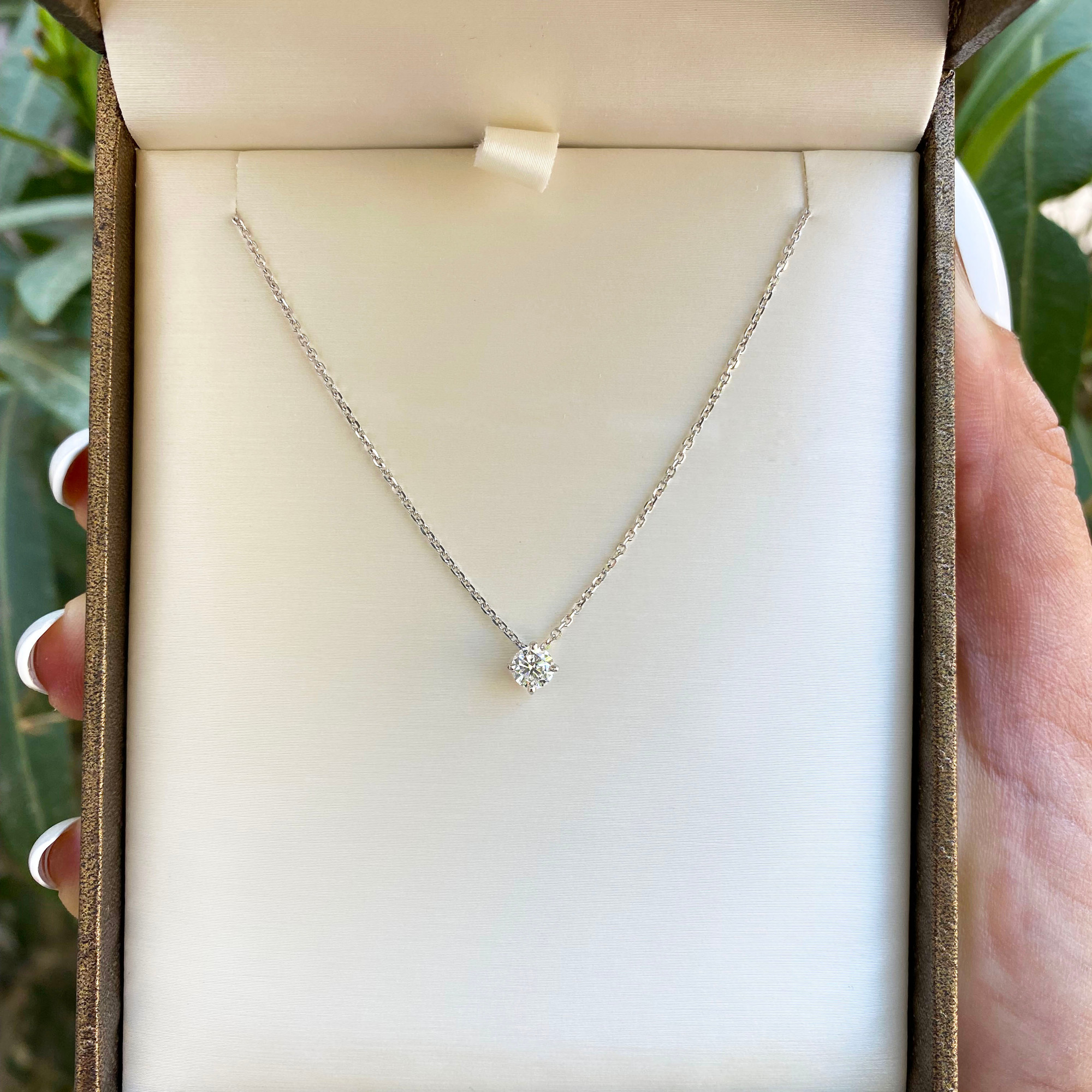 1/3ct Lab Grown Diamond Solitaire Necklace - Yates & Co Jewelers