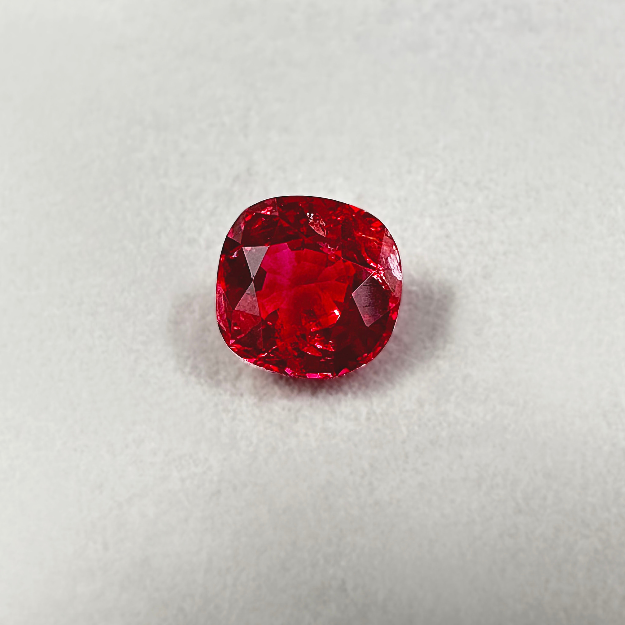 Gorgeous Electric Red Cushion Cut Spinel, 1.15ct