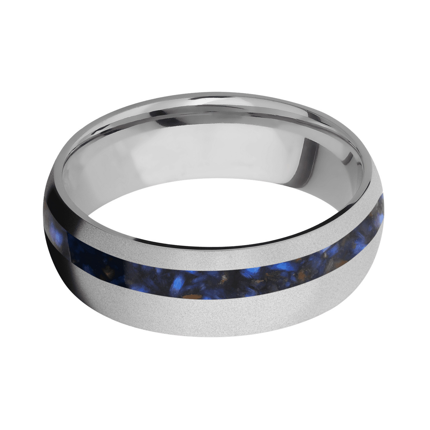 Titanium & Blue Tiger Eye Band by Lashbrook Designs