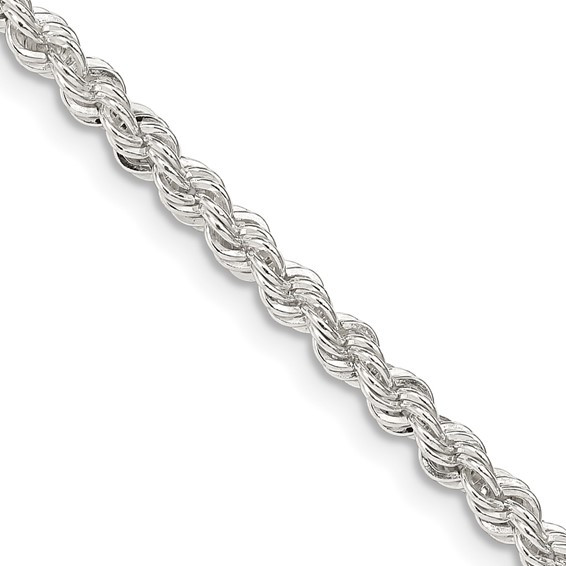 3mm Sterling Silver 22" Rope Chain