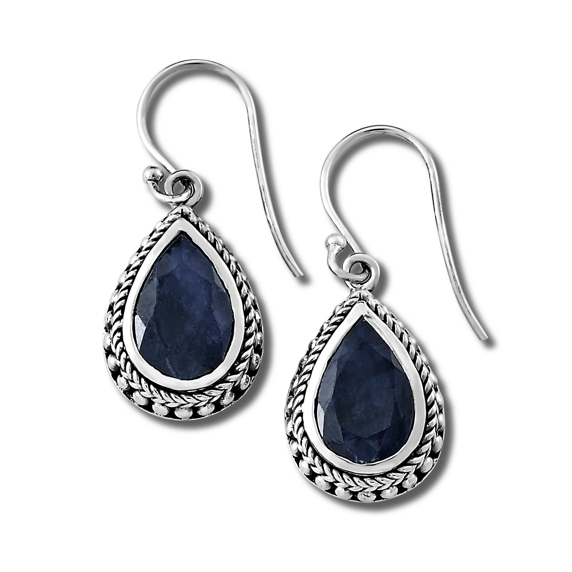 Samuel B Gemstone Dangle Earrings