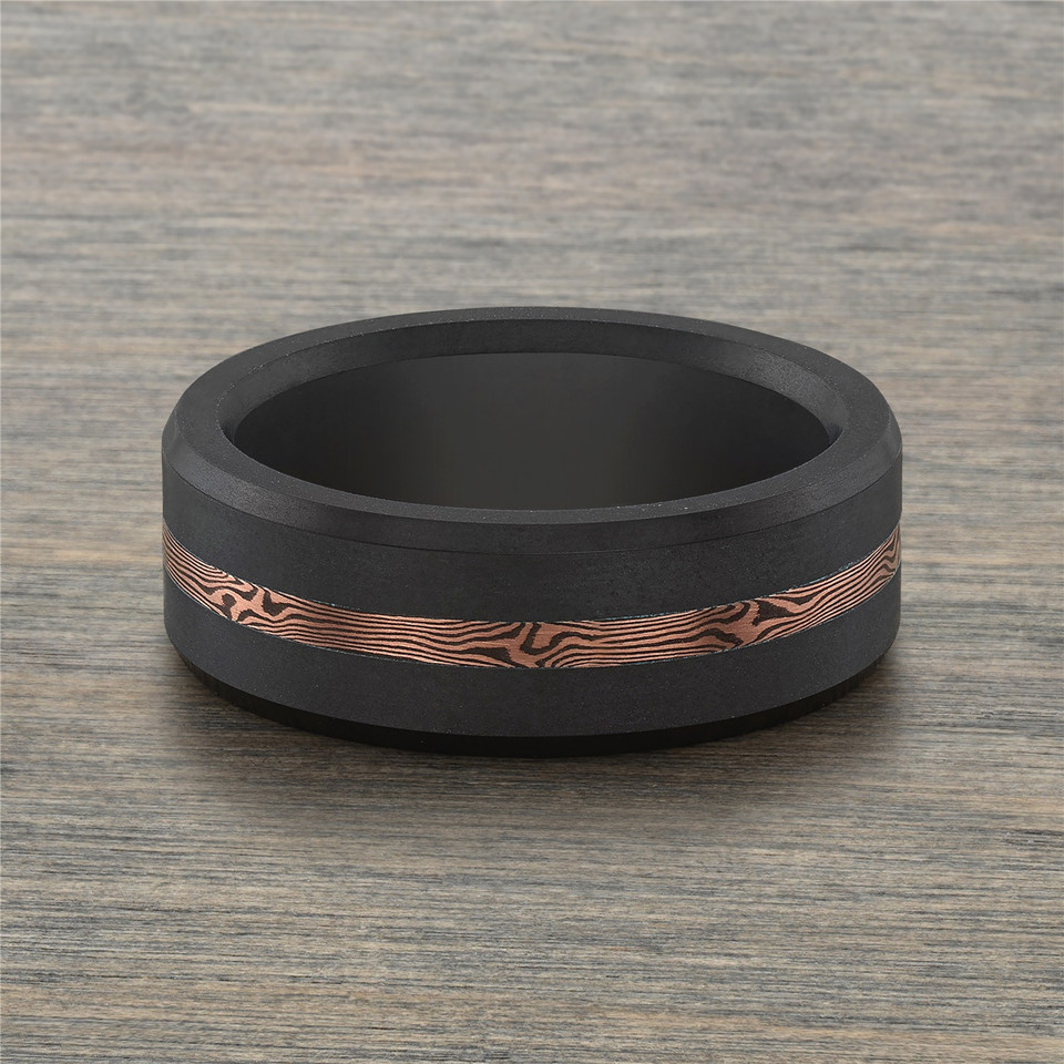 Elysium Black Diamond Rings, The Perfect Black Wedding Band.