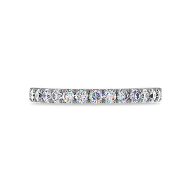 Facets of Fire French Set Diamond Band .65ctw