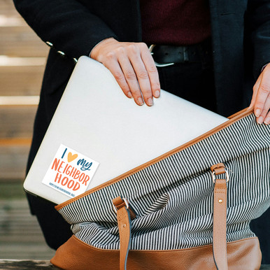 HNP I Love My Neighborhood Vinyl Sticker 3x3 sq. - The Hopeful ...