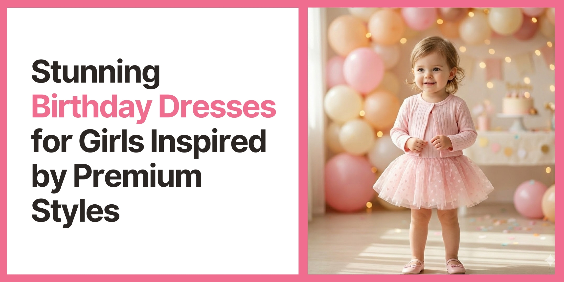 Stunning Birthday Dresses for Girls Inspired by Premium Styles - MinnieMe