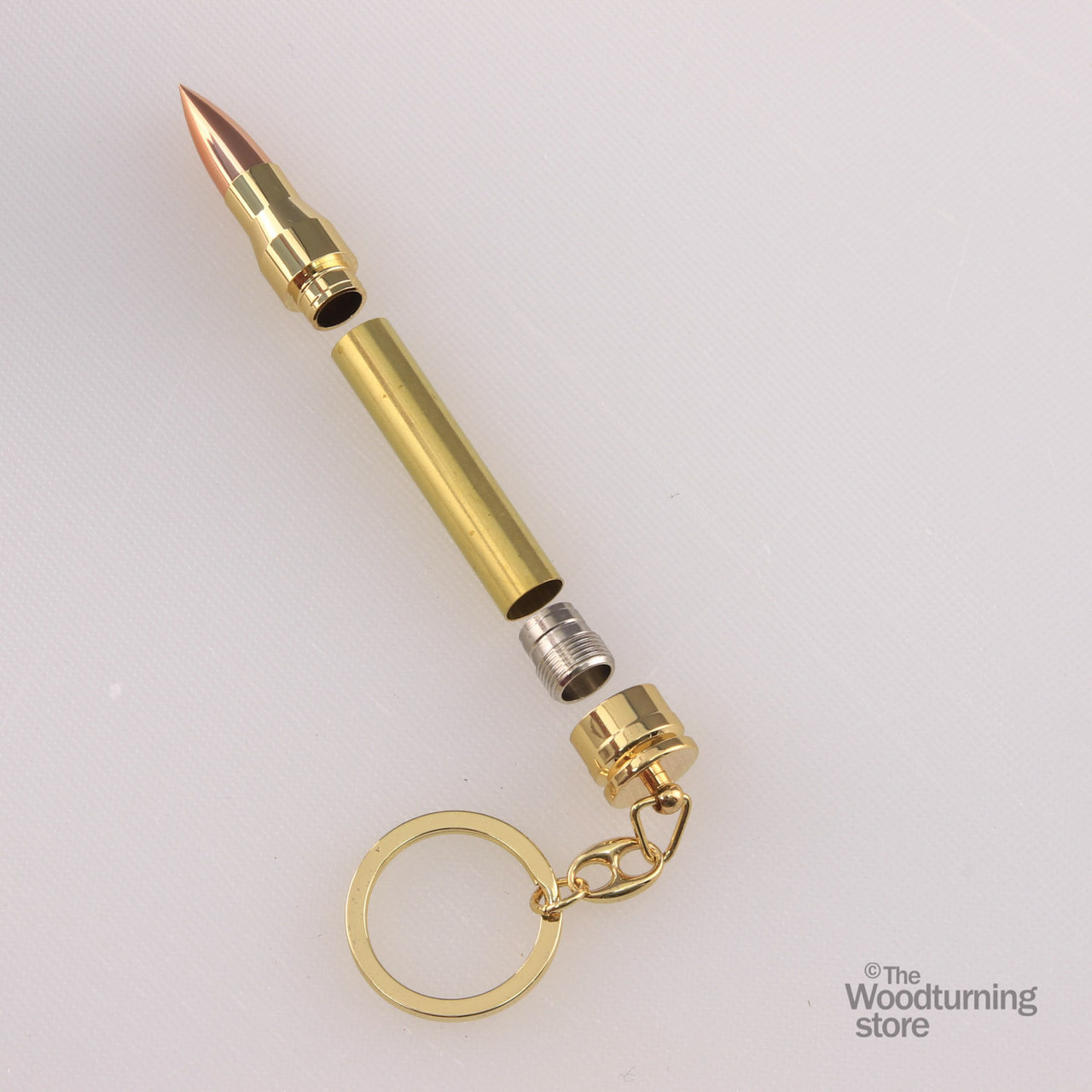 Legacy, Bullet Keychain Kit, Gold - The Woodturning Store