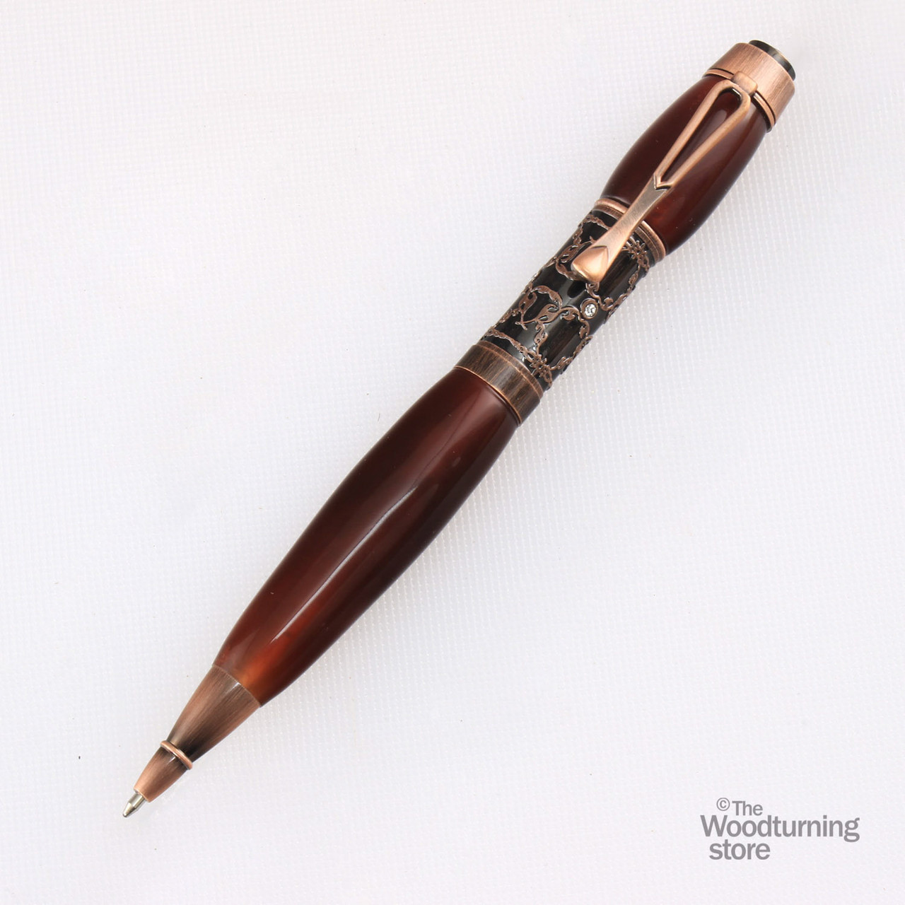 Legacy, Victoria Pen Kit, Antique Rose Copper - The Woodturning Store