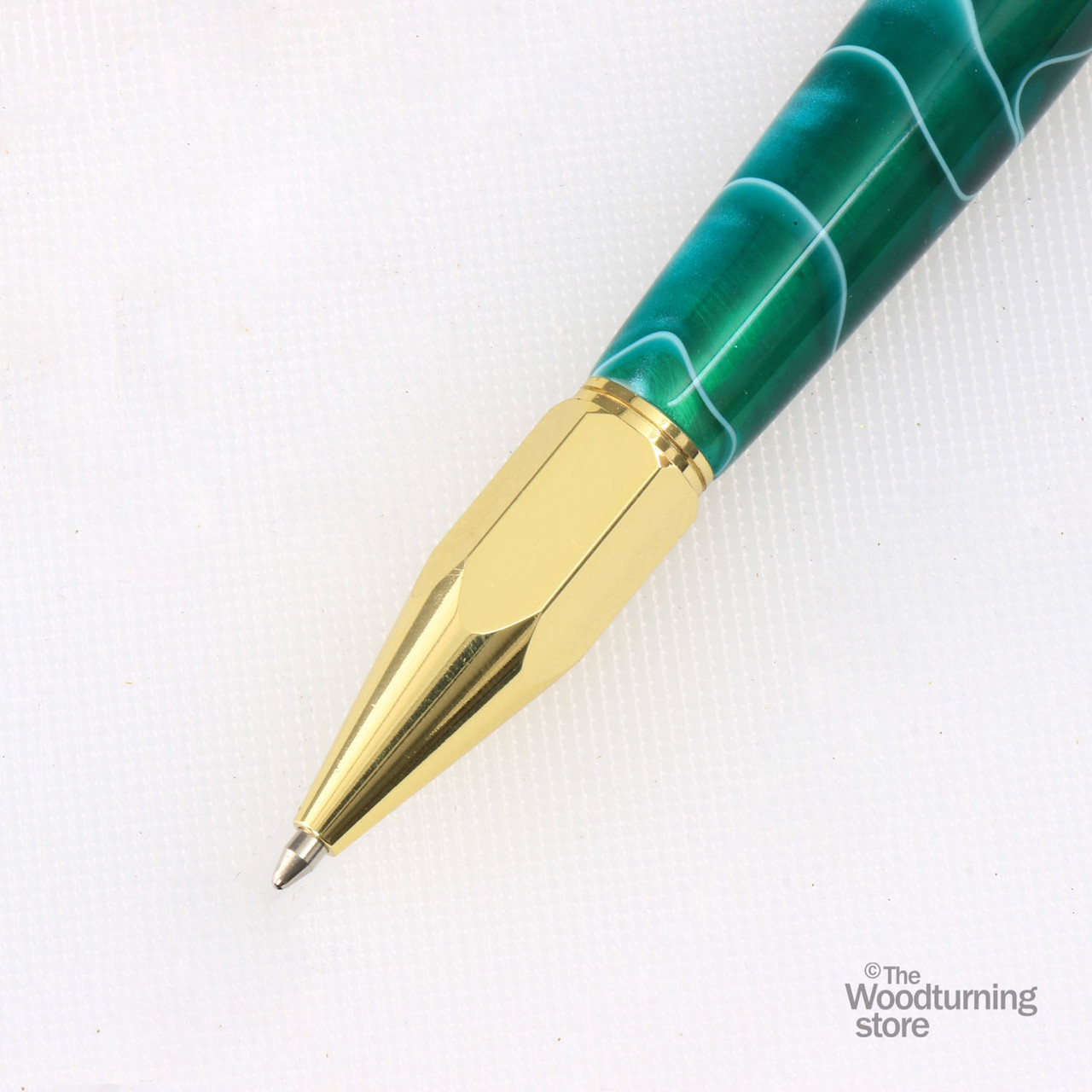 Legacy, Hexagonal Click Pen Kit, Gold - The Woodturning Store