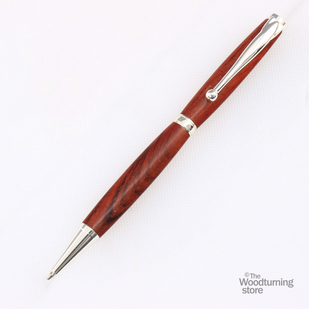 Legacy, Fancy Pen Kit, Silver - The Woodturning Store