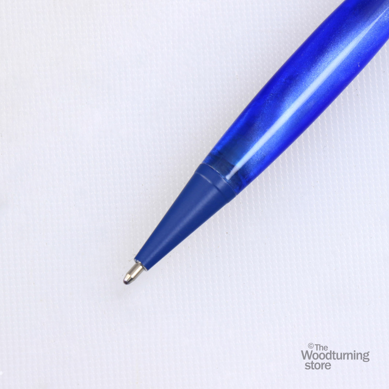 Legacy, Fancy Pen Kit, Blue Enamel - The Woodturning Store