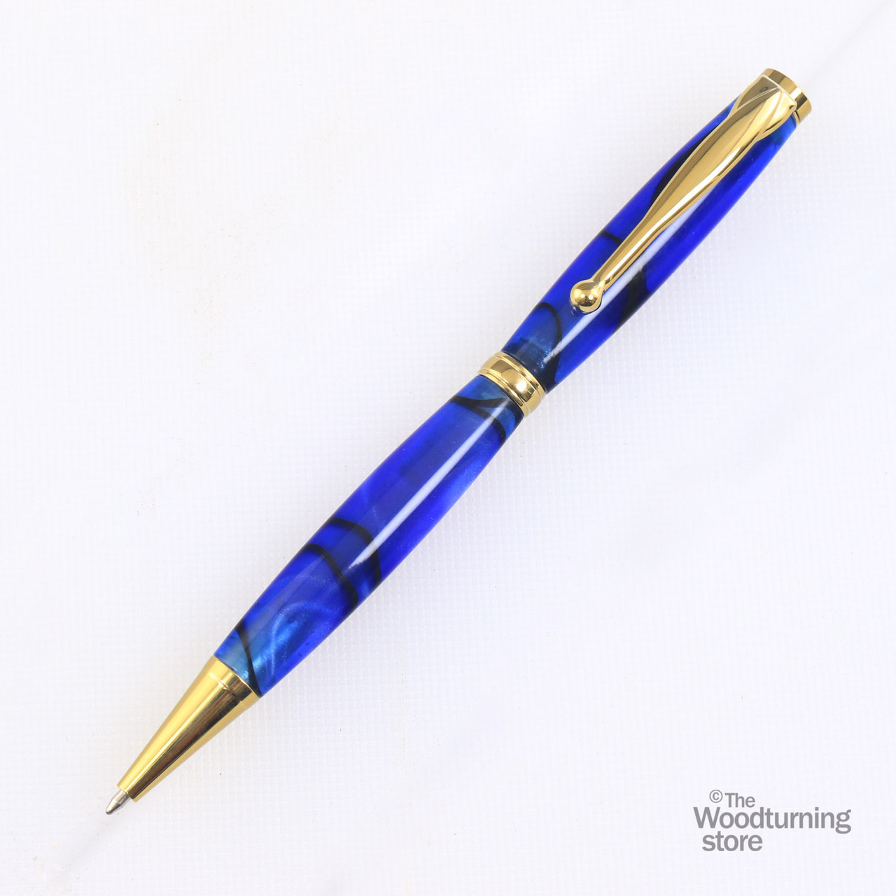 Legacy, Fancy Pen Kit, Titanium Gold - The Woodturning Store