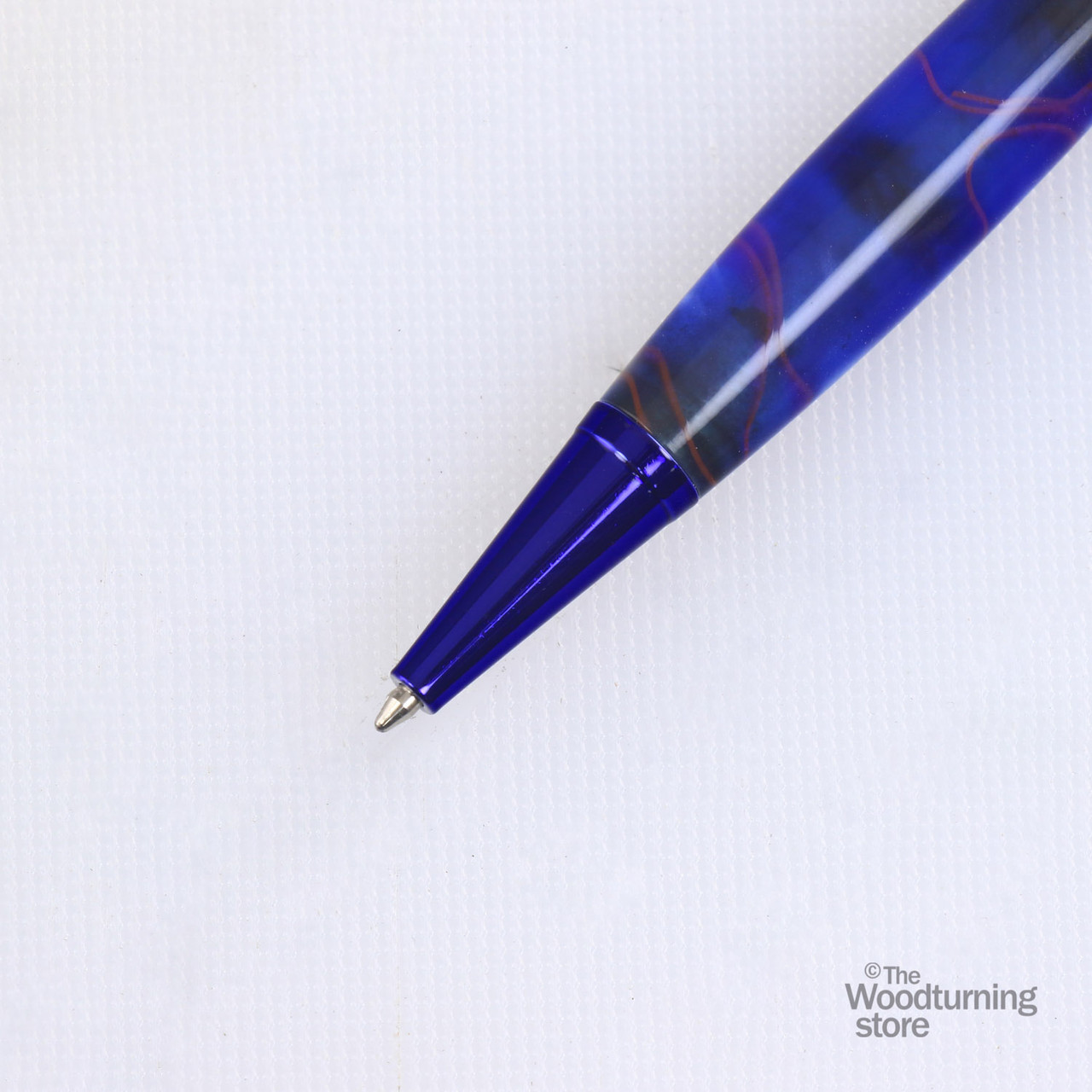 Legacy, Fancy Pen Kit, Blue - The Woodturning Store