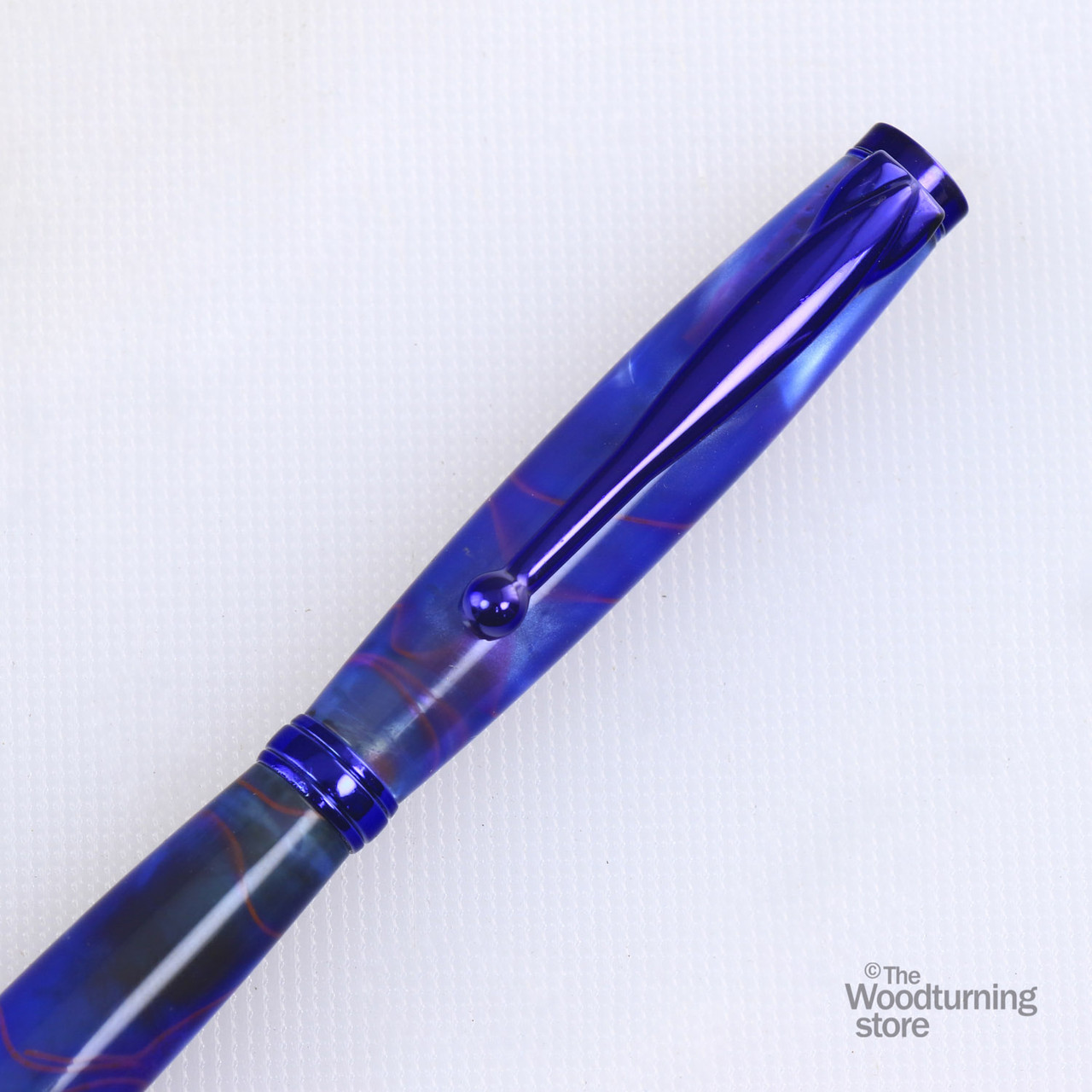 Legacy, Fancy Pen Kit, Blue - The Woodturning Store